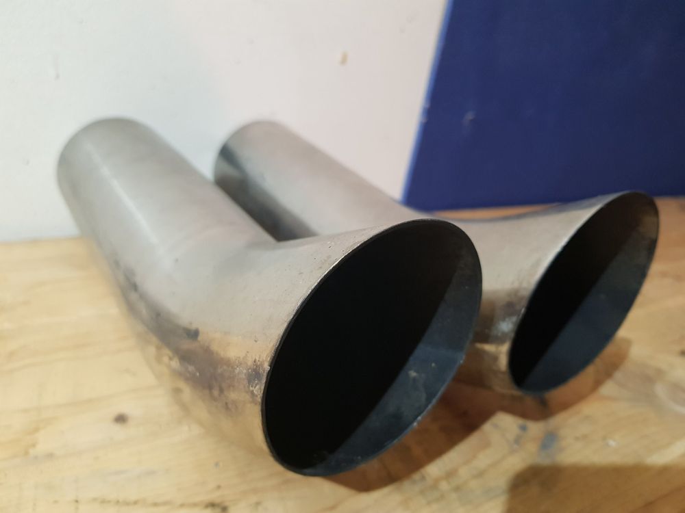 Sport-Auspuff Endrohr Chromstahl D:75xL:275mm kein Remus (Gebraucht) in ...