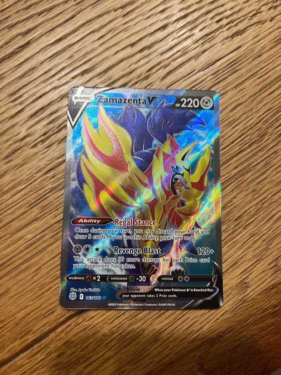 Pokemon Zamazenta V Full Art Brilliant Stars Kaufen Auf Ricardo