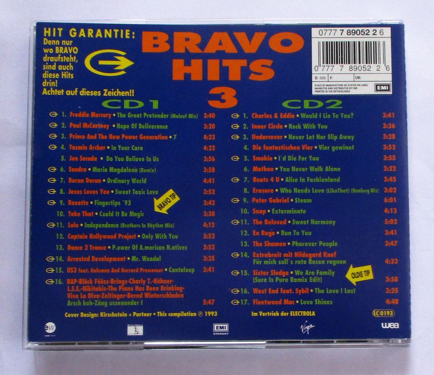 BRAVO HITS 3 - 2-CD (Gebraucht) in Lichtensteig für CHF 9.9 – mit ...