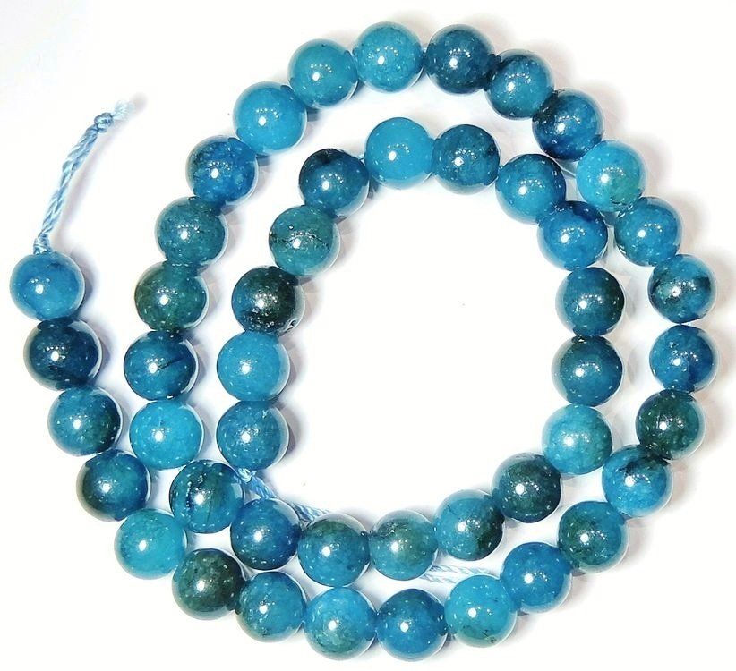 Aktion: 1 Strang echte ,natürliche Apatit Perlen 8 mm (Neu (gemäss ...