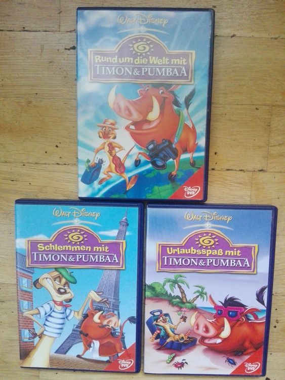 3x Timon & Pumbaa Abenteuer Filme Disney (3-DVD's) (Gebraucht) in St ...