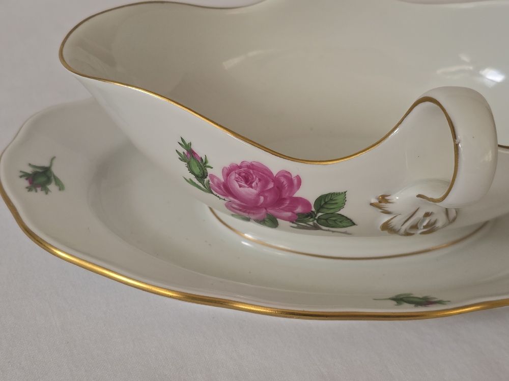 Meissen Rote Rose Sauciere | Kaufen auf Ricardo