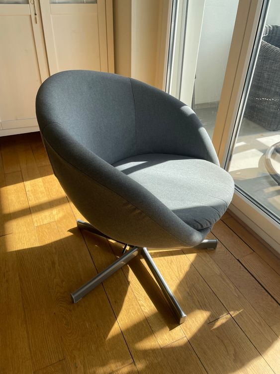 Moderner Drehsessel, Lounge Stuhl grau (Gebraucht) in Basel für CHF 15 ...