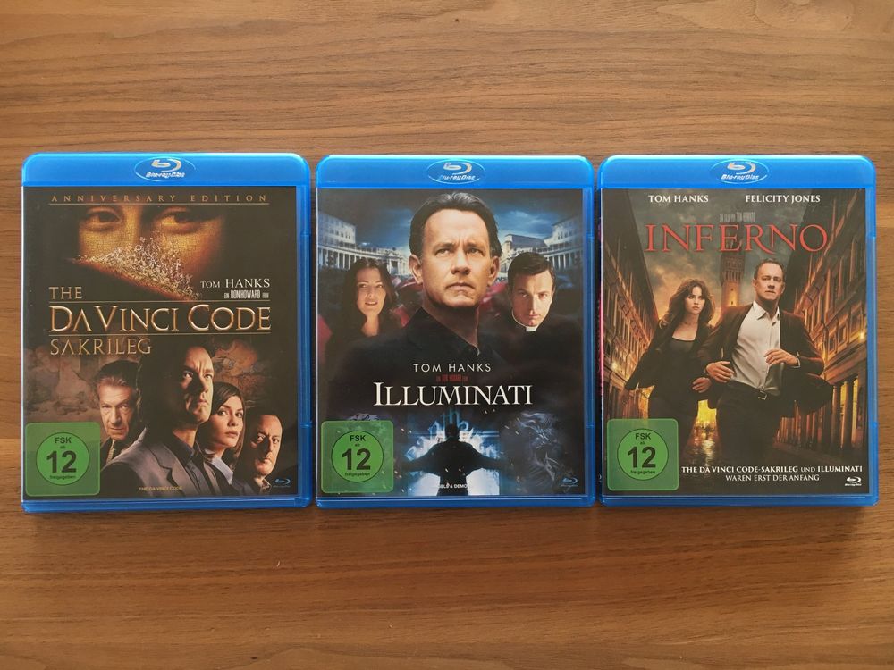 Da Vinci Code - Sakrileg / Illuminati / Inferno (Blu Ray) (Gebraucht ...