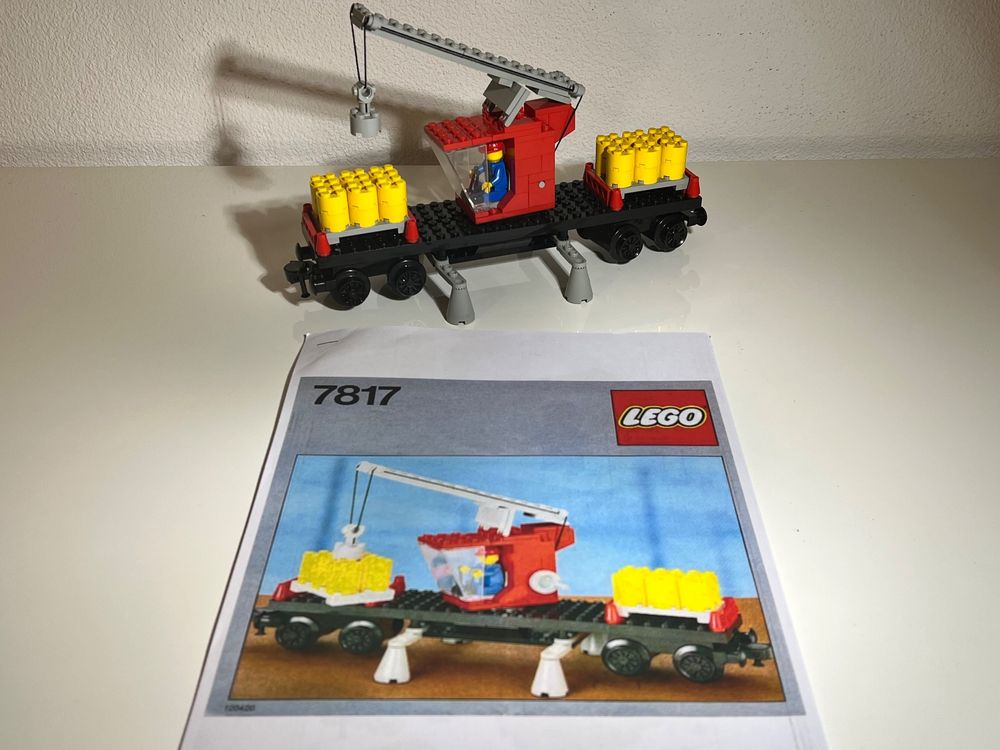 Lego Nr. 7817 Eisenbahn 12V - Kranwaggon von 1985 (Gebraucht) in Felben ...