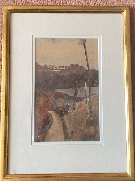 Aquarell, über 100-jährig aus 1897 "Strandweg" (Gebraucht) in Birrwil für CHF 75 – mit Lieferung ...
