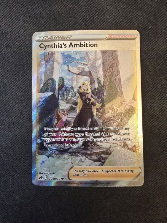 Carte Pokémon Cynthia's Ambition Full Art (Neu (gemäss Beschreibung ...