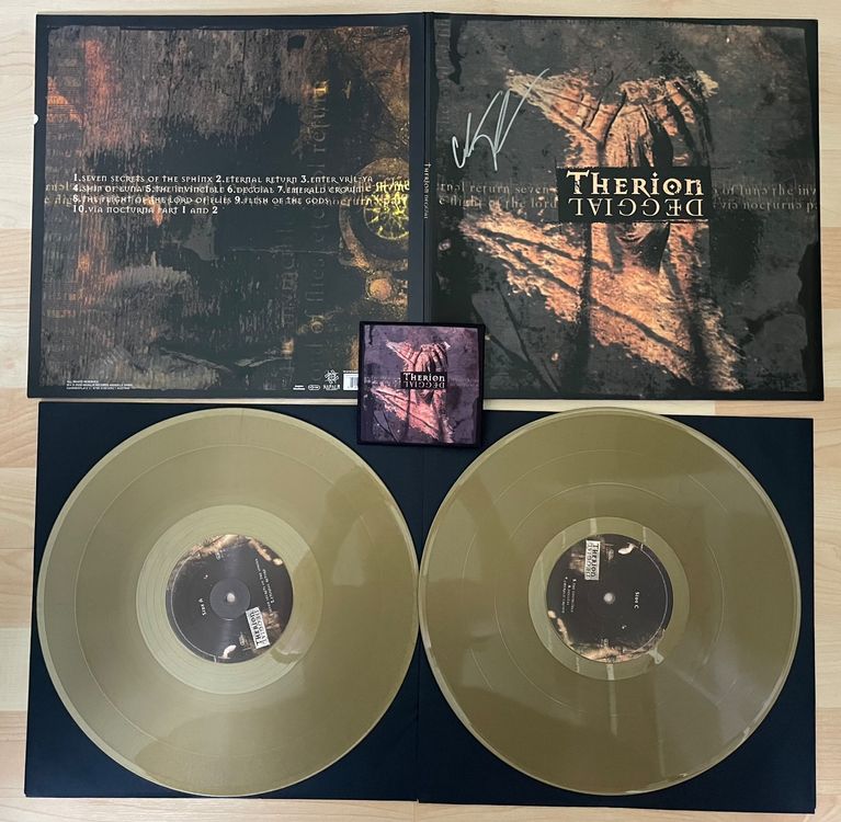 Therion Deggial Gold Vinyl Ltd 200 Copies RAR Signed by Eric (Gebraucht ...