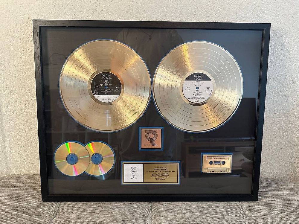 Goldene RIAA-Auszeichnung für "The Wall" von Pink Floyd (Gebraucht) in ...