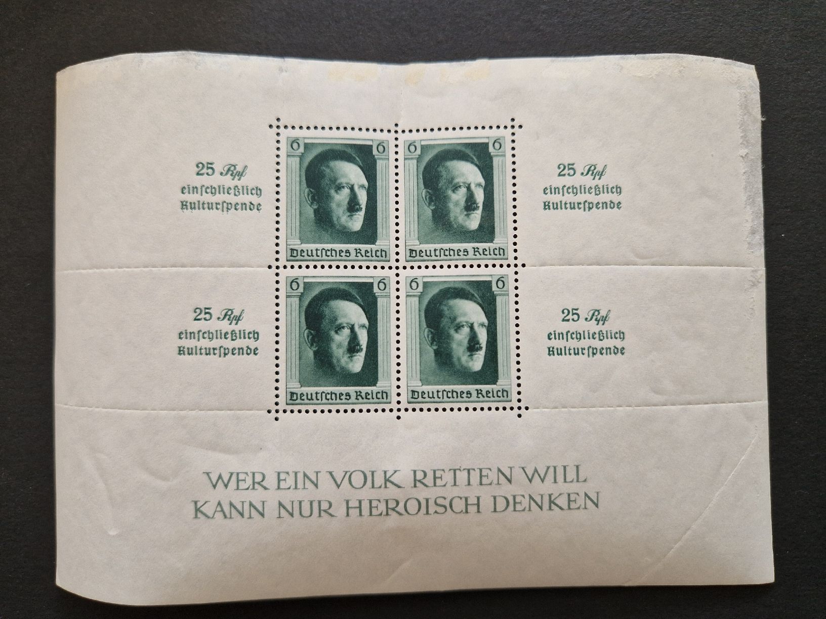 Deutsches Reich Briefmarken Block 9 Adolf Hitler 1937 (Neu (gemäss ...