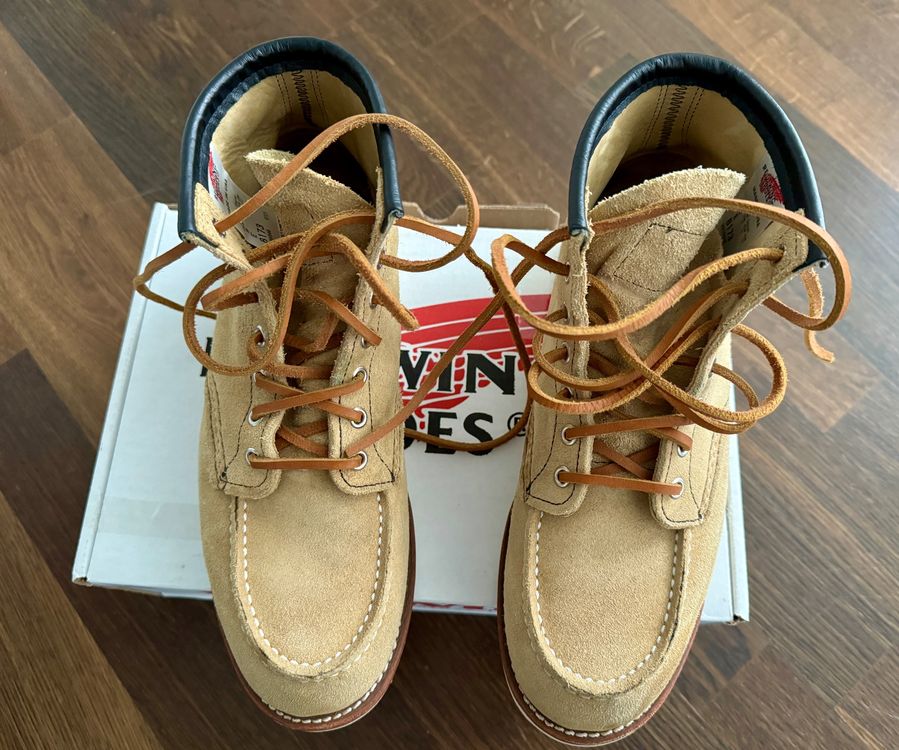 RED WING MOC TOE 8173 Stiefel Schuhe beige Wildleder d.G 42 (Gebraucht) in Kilchberg ZH für CHF ...