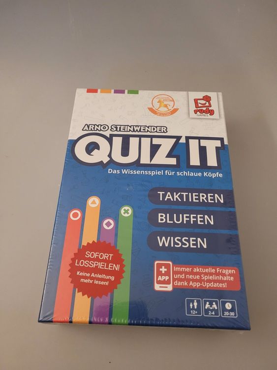 Quiz'it Das Wissensspiel für schlaue Köpfe Ab 12 Jahren (Neu und originalverpackt) in Oberuzwil ...