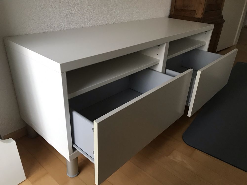 IKEA Besta; weisse Kommode Lowboard (Gebraucht) in Kirchberg BE für CHF ...