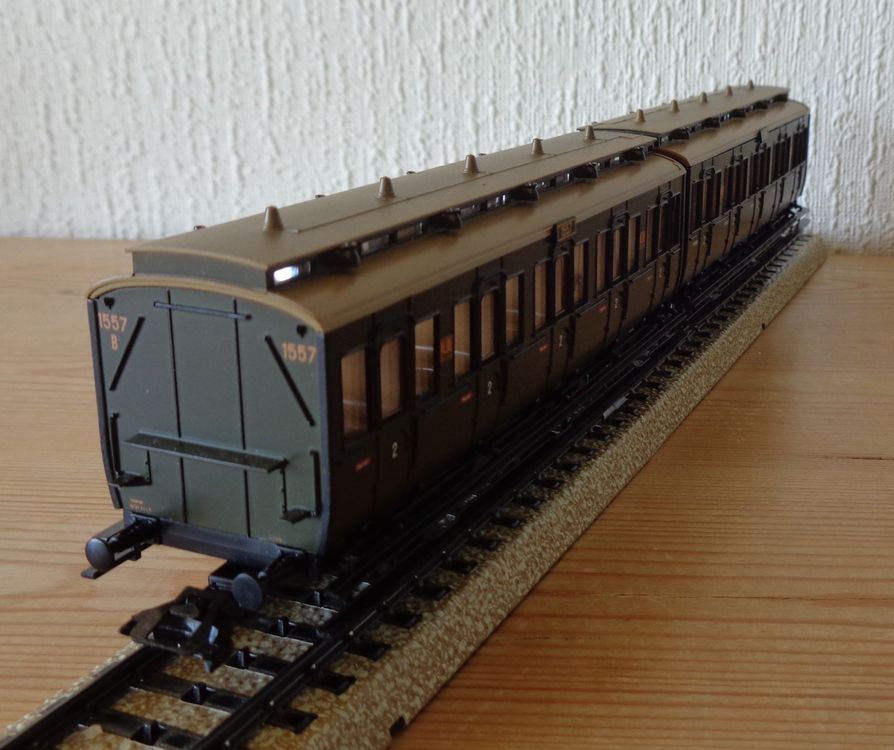 Märklin 4207, Doppelabteilwagen 2. Klasse, WS, H0 (Neu (gemäss ...