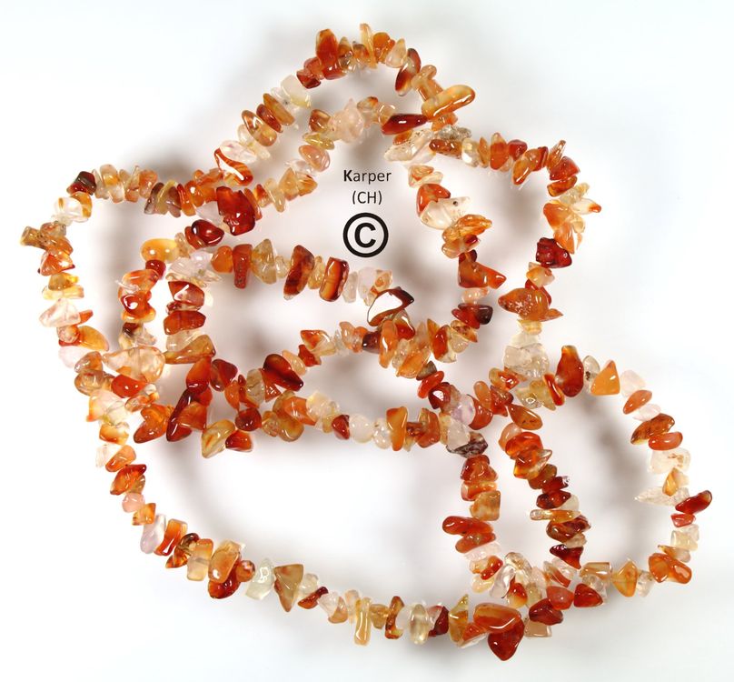 Karneol kette / Collier Cornaline, 87 cm | Kaufen auf Ricardo
