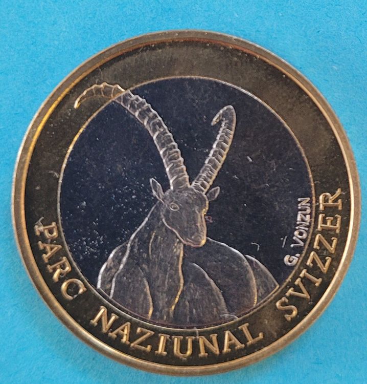 10 Fr. Gedenkmünze 2007 STEINBOCK - NATIONALPARK (Gebraucht) in Oberriet SG für CHF 12.8 – mit ...