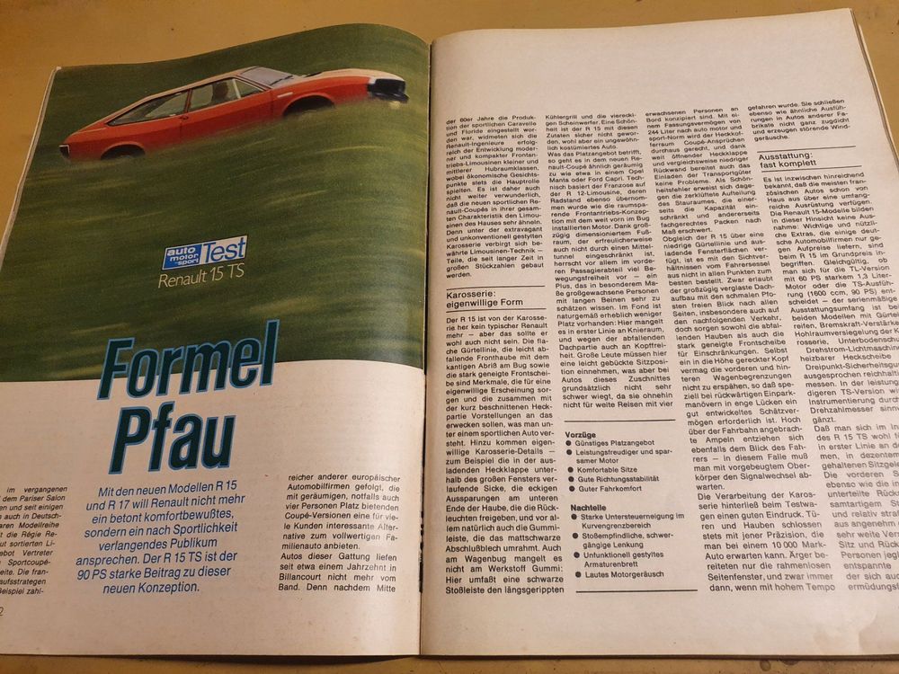 AMS 20/72 Mercedes 350 SE Lotus Europa Camaro SS R 15 xx | Kaufen auf ...