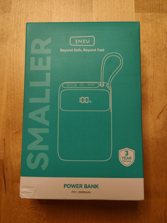 INIU 45W Power Bank, Ultra Klein 20000mAh (Neu und originalverpackt) in ...