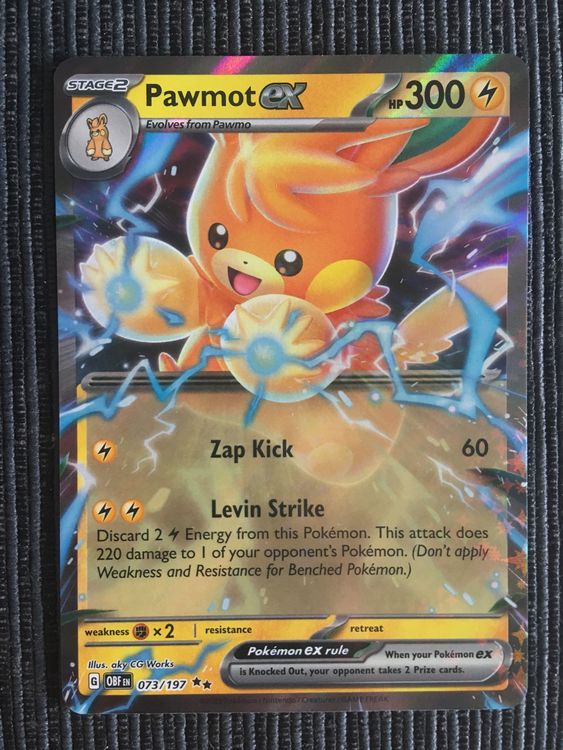Pokemon Obsidian Flames Pawmot EX Englisch | Kaufen auf Ricardo