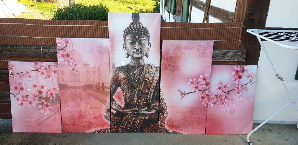 5 teiliges Bild Buddha (Gebraucht) in Kallnach für CHF 19 – nur Abholung auf Ricardo kaufen
