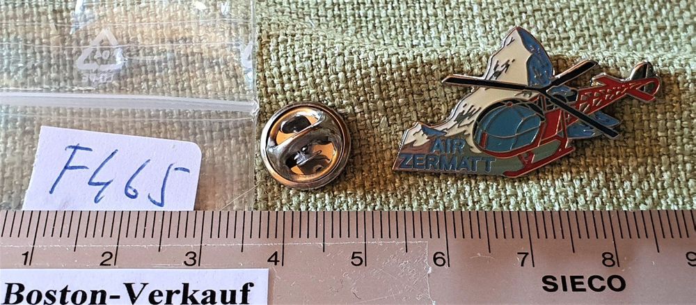 F465 Pin Air Zermatt Helikopter Schweiz (Gebraucht) in Reinach BL für ...