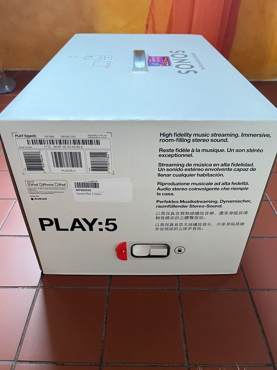 SONOS SOUND SYSTEM PLAY 5 (Generation 2) (Neu (gemäss Beschreibung)) in ...
