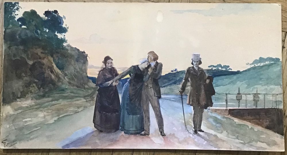 Antike Aquarell Unleserlich Signiert (Gebraucht) in Root für CHF 25 – mit Lieferung auf Ricardo ...