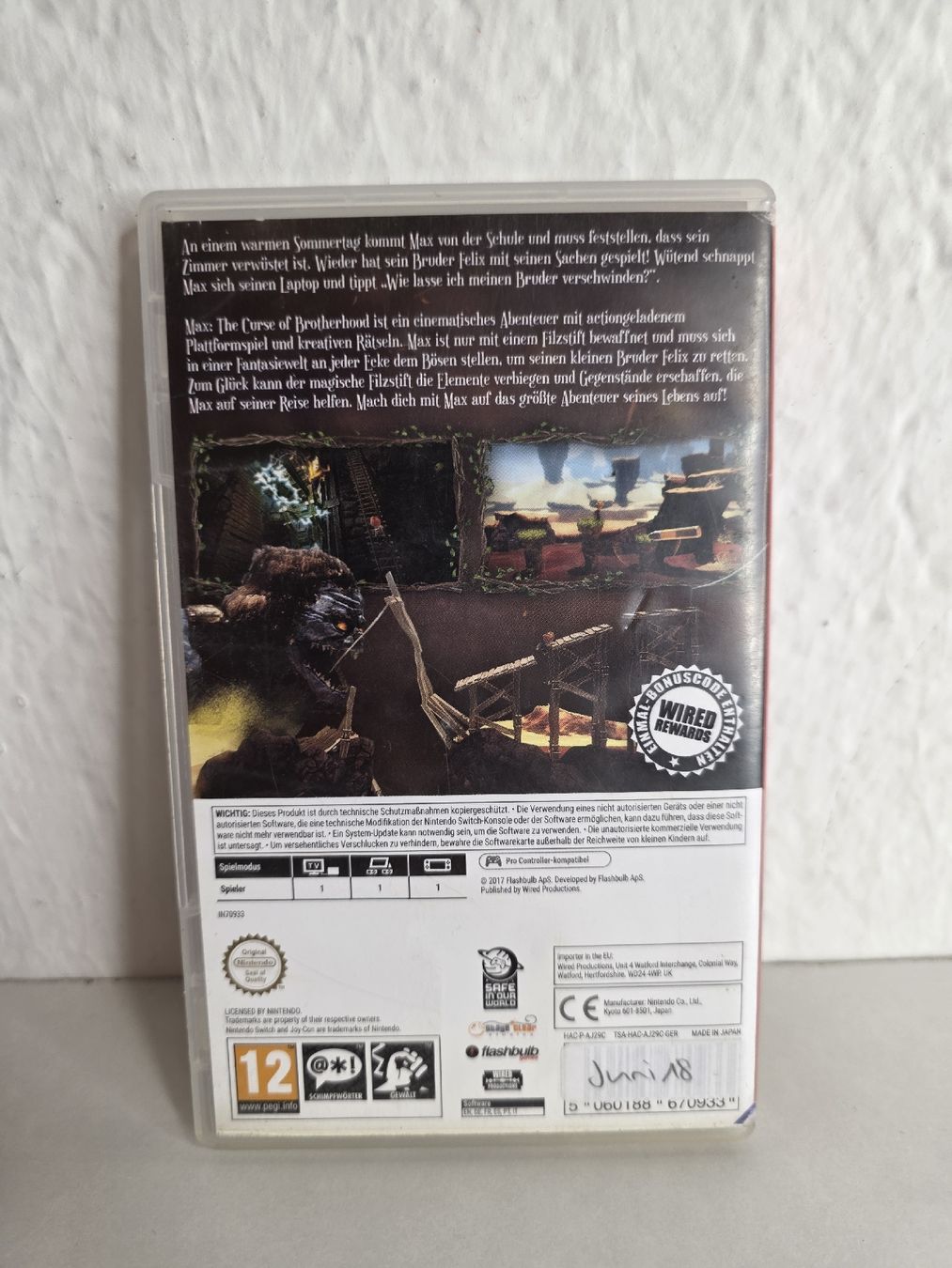 Max: The Curse of Brotherhood - Nintendo Switch Game (Gebraucht) in ...