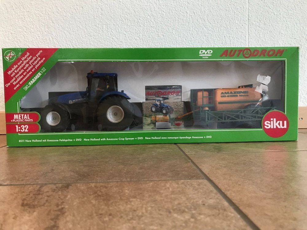 SIKU New Holland T8.390 mit Amazone UG 4500 Nova (Neu und ...