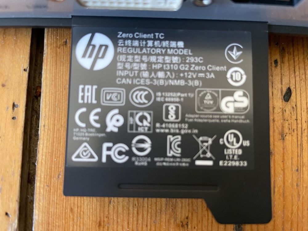 HP t310 G2 Zero Client / Cloud Client | Kaufen auf Ricardo
