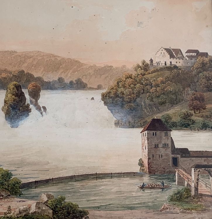 Antikes Kolorierte Stich Schaffhausen | Kaufen auf Ricardo