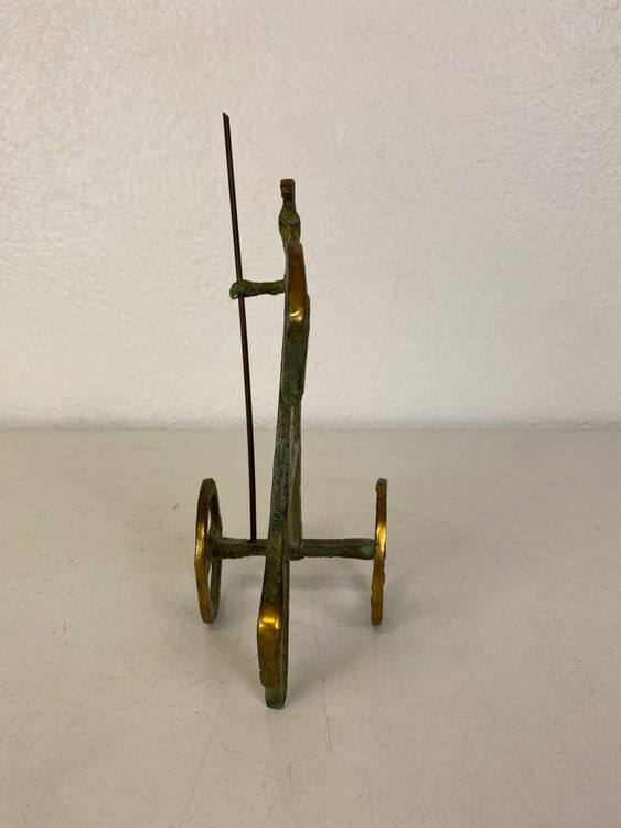 Vintage Etruskische Pferde & Chariot Skulptur Messing N 6629 | Kaufen auf Ricardo