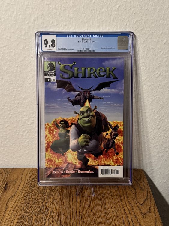 Shrek #1 CGC 9.8 WHITE PAGES direct Edition Dark Horse Comic (Neu und ...