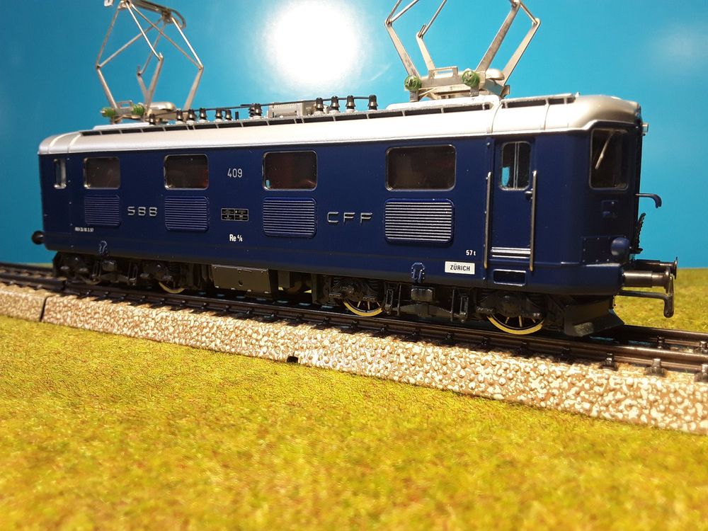 HAG 232 _ SBB Lokomotive Re 4/4 I _ blau _ Zürich _ Spur H0 (Gebraucht) in Uerikon für CHF 247 ...
