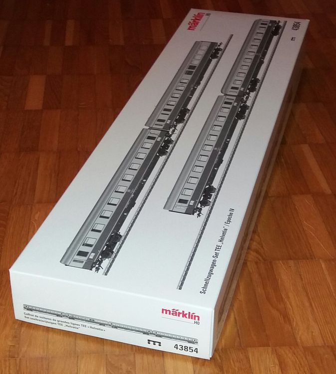 Märklin 43854 - Schnellzugwagen-Set TEE "HELVETIA" - HO (Neu (gemäss ...