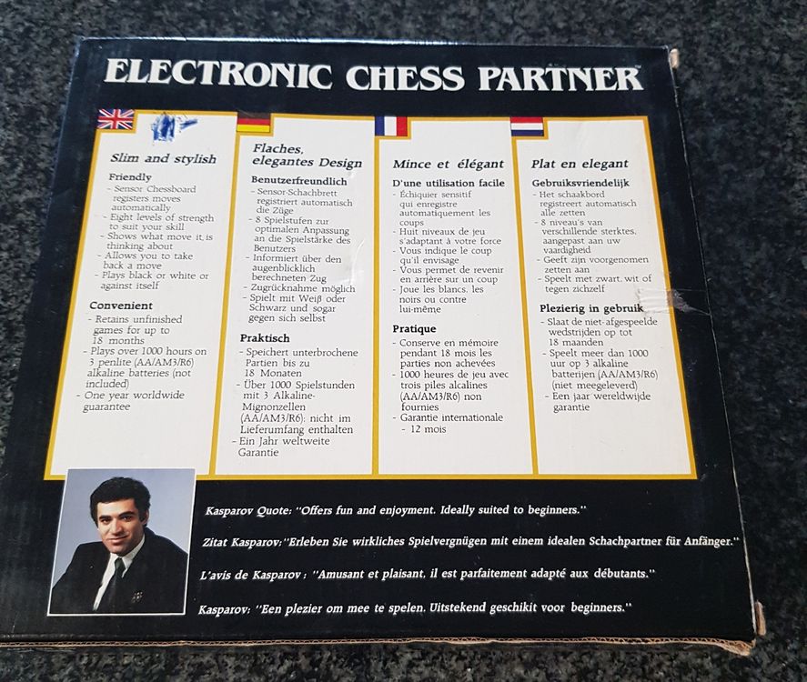 Vintage Kasparov Electronic Chess Partner | Kaufen auf Ricardo
