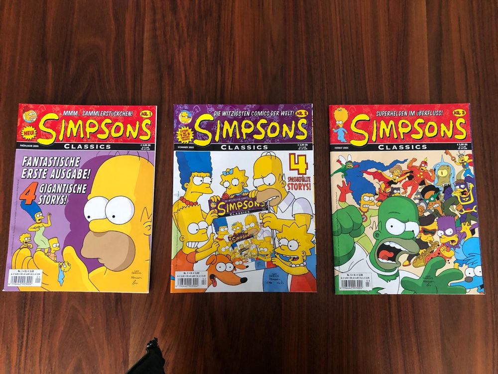 Simpsons Comics Classics Ausgaben 1 - 3 | Kaufen auf Ricardo