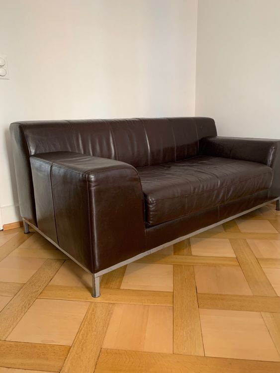 IKEA 2er Ledersofa KRAMFORS in braun (Gebraucht) in Zürich für CHF 1 – nur Abholung auf Ricardo ...