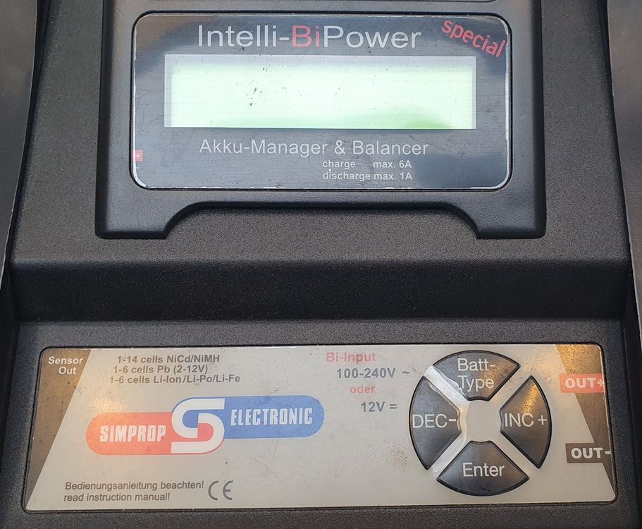 Simpop 220V / 12V Ladegerät mit Balancer. Inteli Bipower | Kaufen auf ...