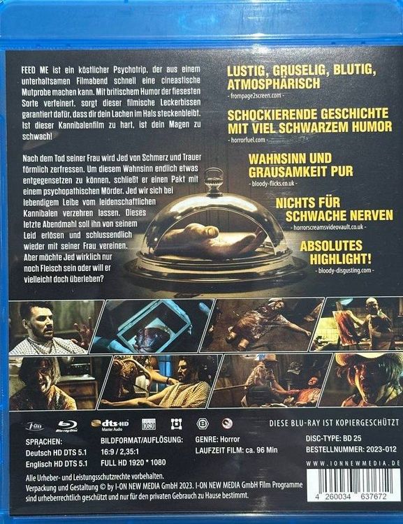 Feed Me - Blu-ray - Uncut Edition - Horror - Top Zustand! (Gebraucht ...