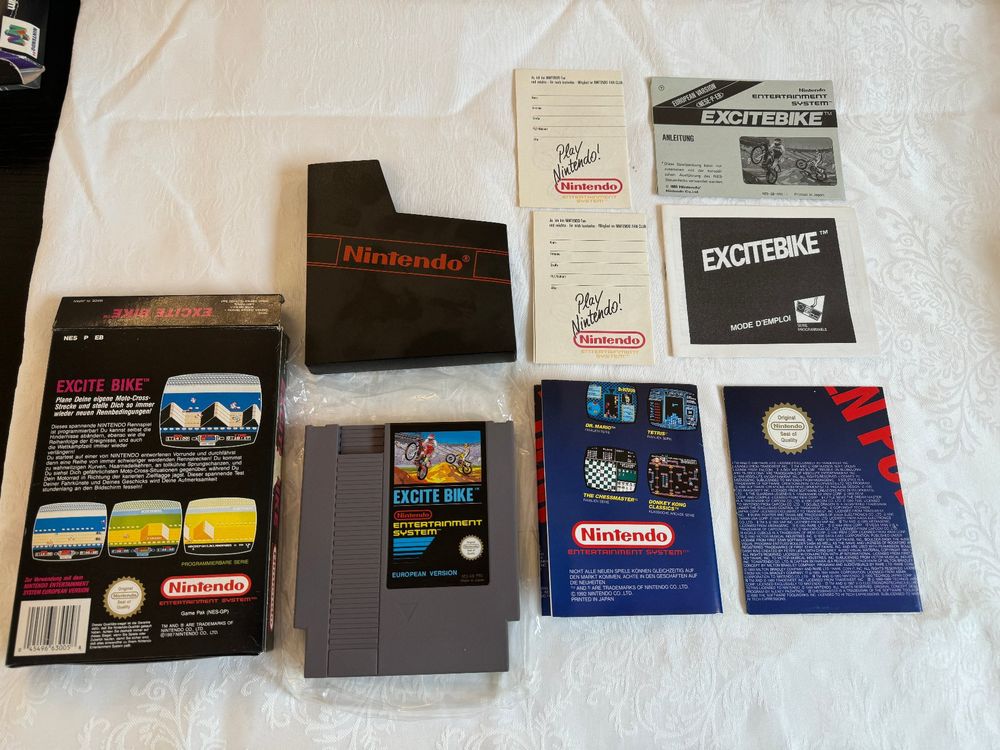 NES Excite Bike Nintendo System NES Game inkl. OVP ab 1.- (Gebraucht ...