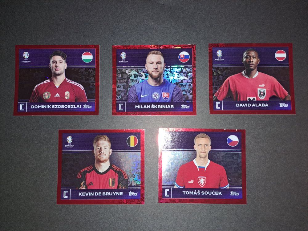 Topps UEFA Euro 2024, 5x Captain mit Topps Foil (Neu (gemäss ...