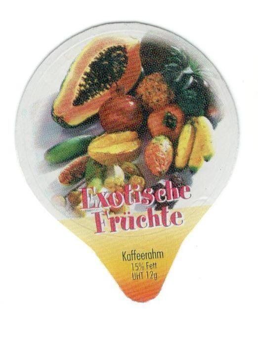 Kaffeerahmdeckeli KRD Serie 7.468 Gastro Exotische Früchte (Gebraucht) in Weggis für CHF 3 – mit ...