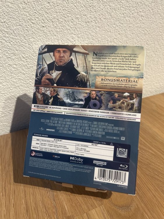 Master and Commander - 4k UHD Blu-Ray Steelbook (Neu und ...