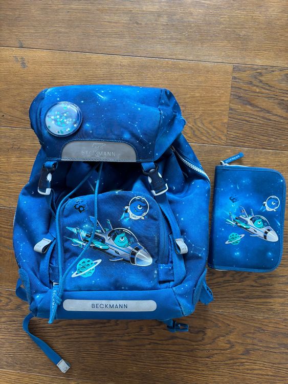 Beckmann Schulrucksack mit Etui, Weltraum Design (Gebraucht) in Luzern ...