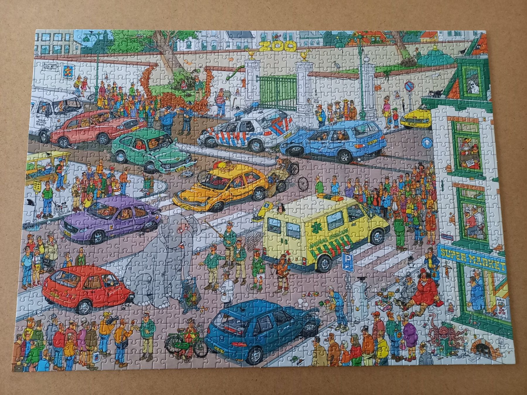 Puzzle Jan van Haasteren 1000 p "Jumbo va faire ses courses" (D ...