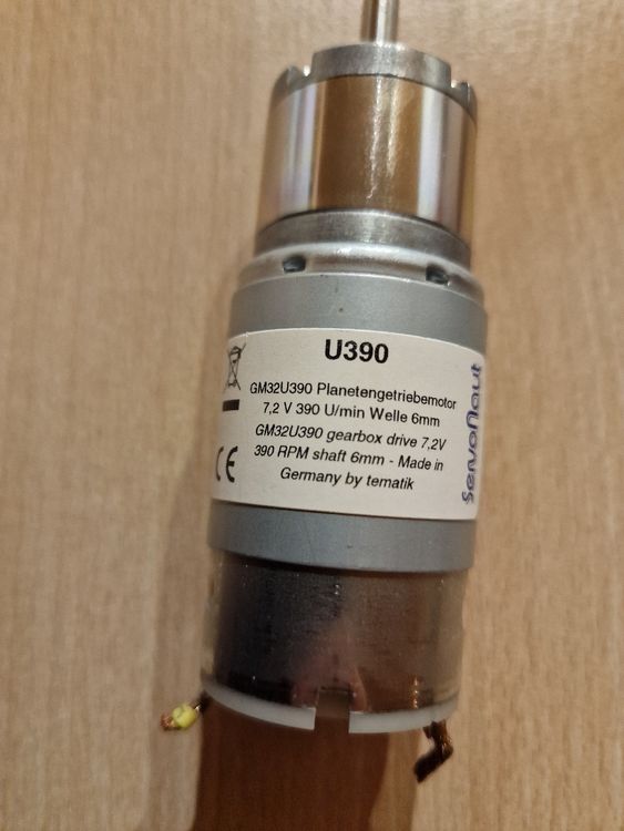 Servonaut Motor Getribemotor 7,2 V 390U/min Welle 6mm (Neu (gemäss ...