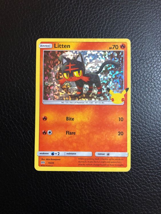 Litten Holo 15/25 25th anniversary McDonald’s Ab 1 (Gebraucht) in für ...
