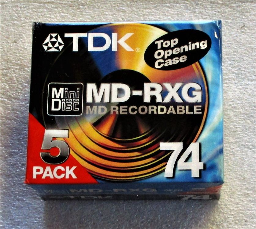 MINIDISC TDK 74 MD-RXG - NEU/OVP 5 Stk. | Kaufen auf Ricardo