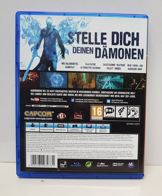 DmC Devil May Cry Definitive Edition PS 4 (Gebraucht) in Schüpfheim für ...